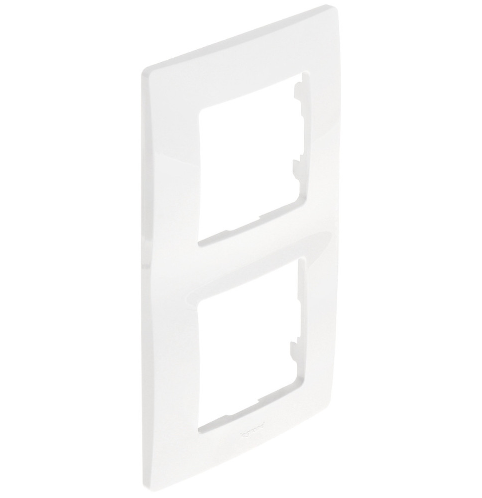 Plaque de finition 2 postes -Pur Niloé - Legrand - 665002 - Achat / Vente